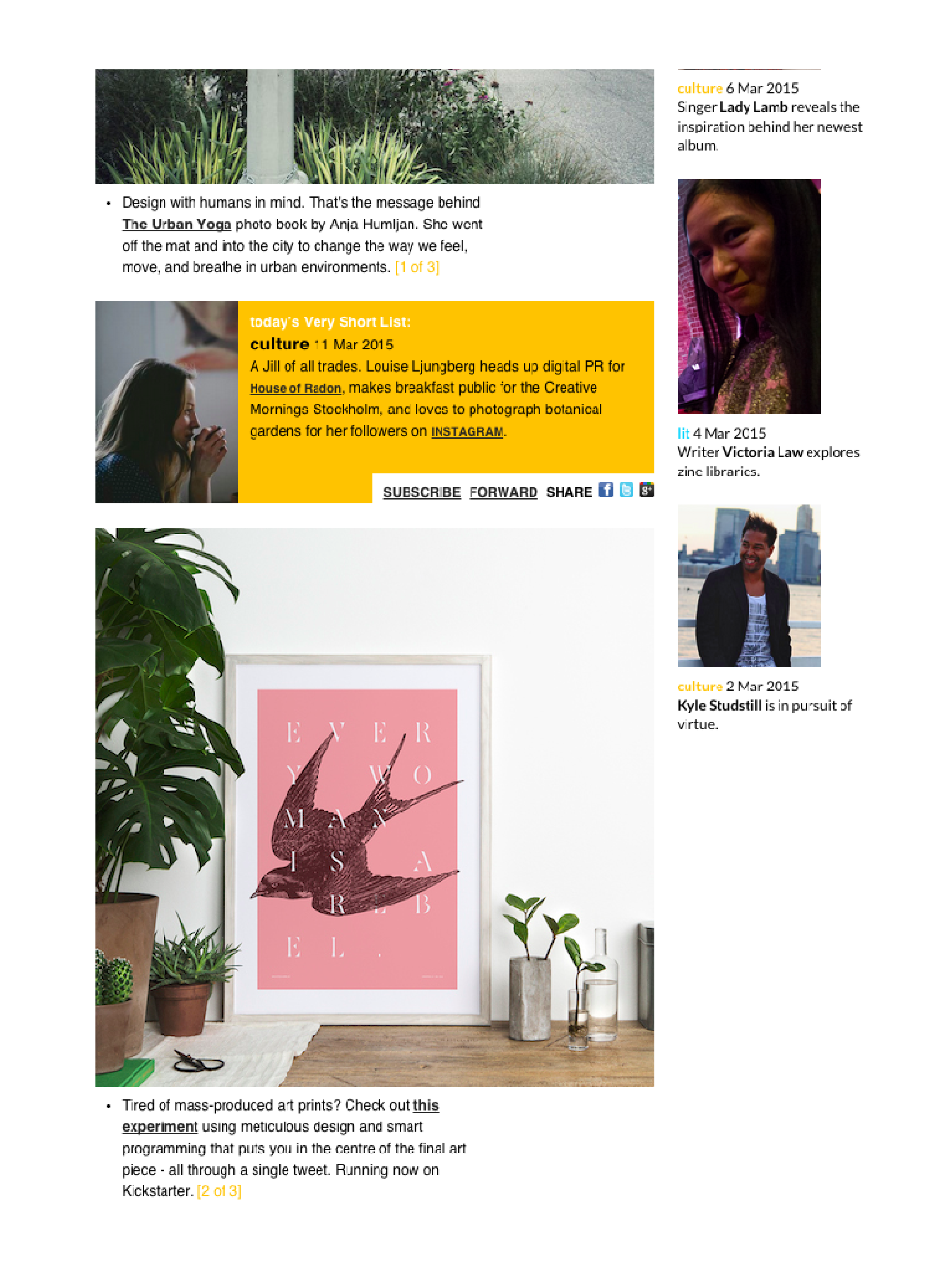 Email Newsletter Lookbook Email Newsletter Lookbook